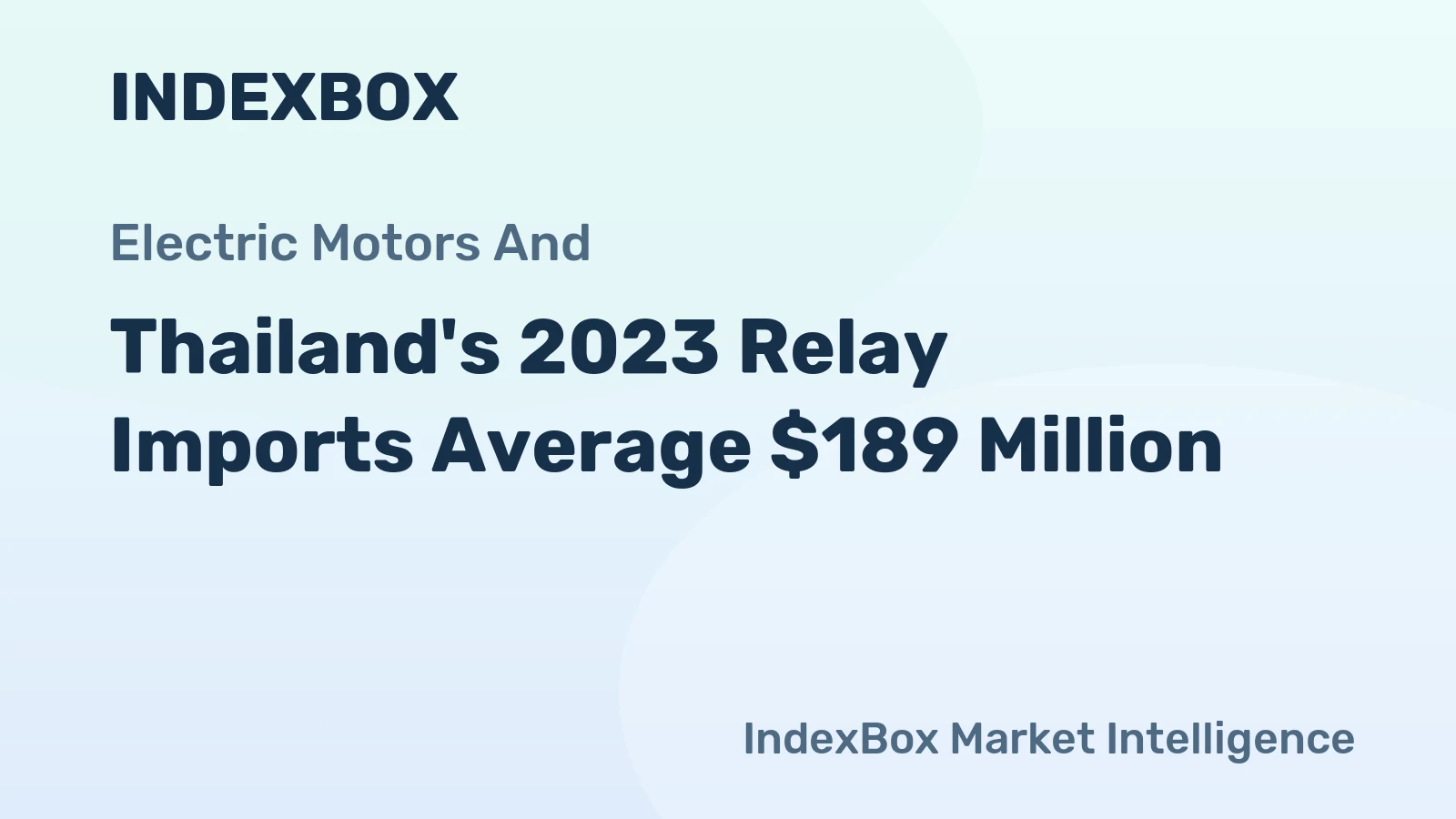 Thailand's 2023 Relay Imports Average $189 Million