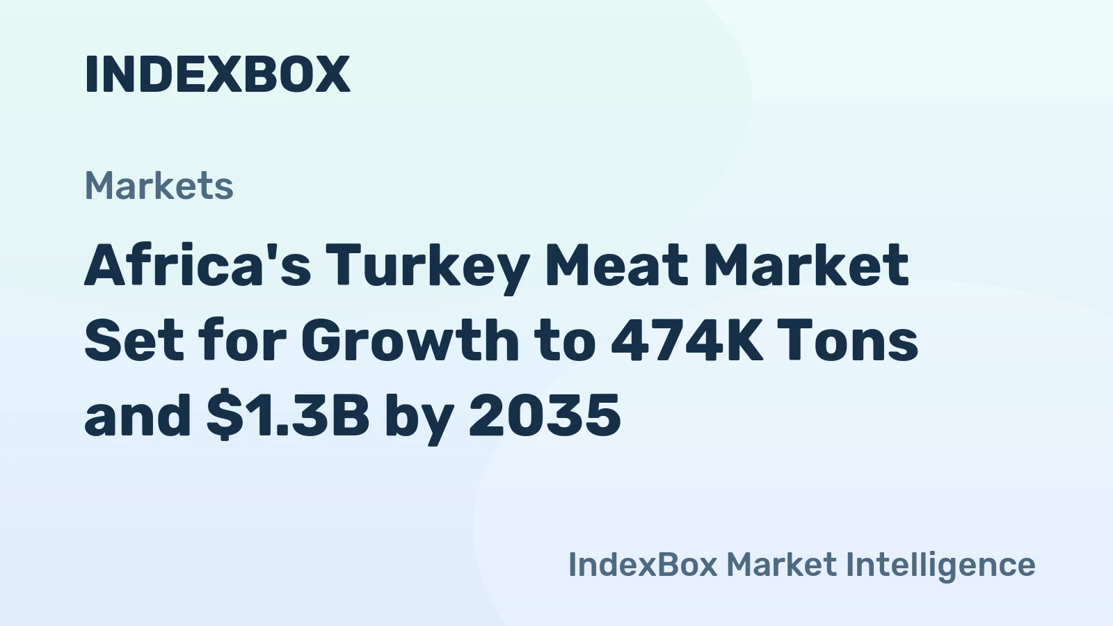 Africa's Turkey Meat Market Set for Growth to 474K Tons and $1.3B by 2035