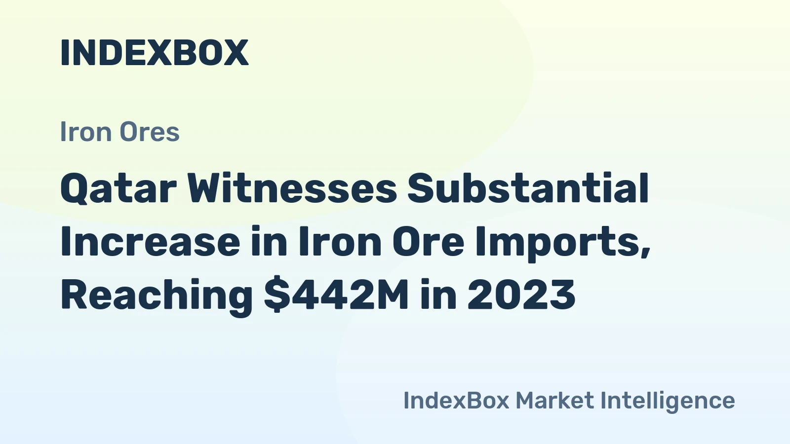 Qatar Witnesses Substantial Increase in Iron Ore Imports, Reaching $442M in 2023