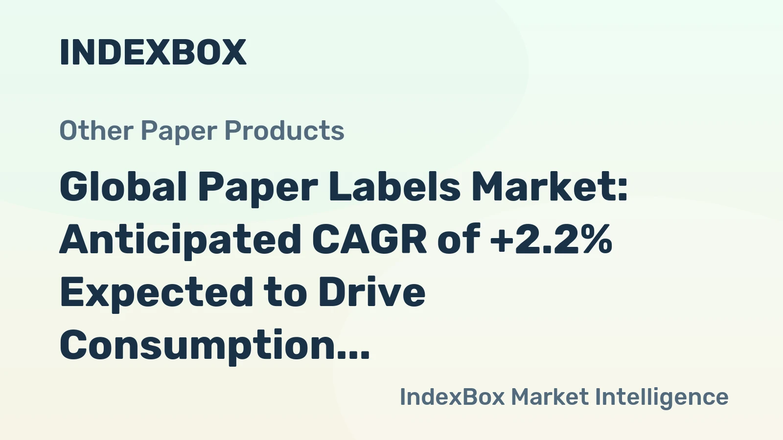 Global Paper Labels Market: Anticipated CAGR of +2.2% Expected to Drive Consumption Trend Upwards Through 2035