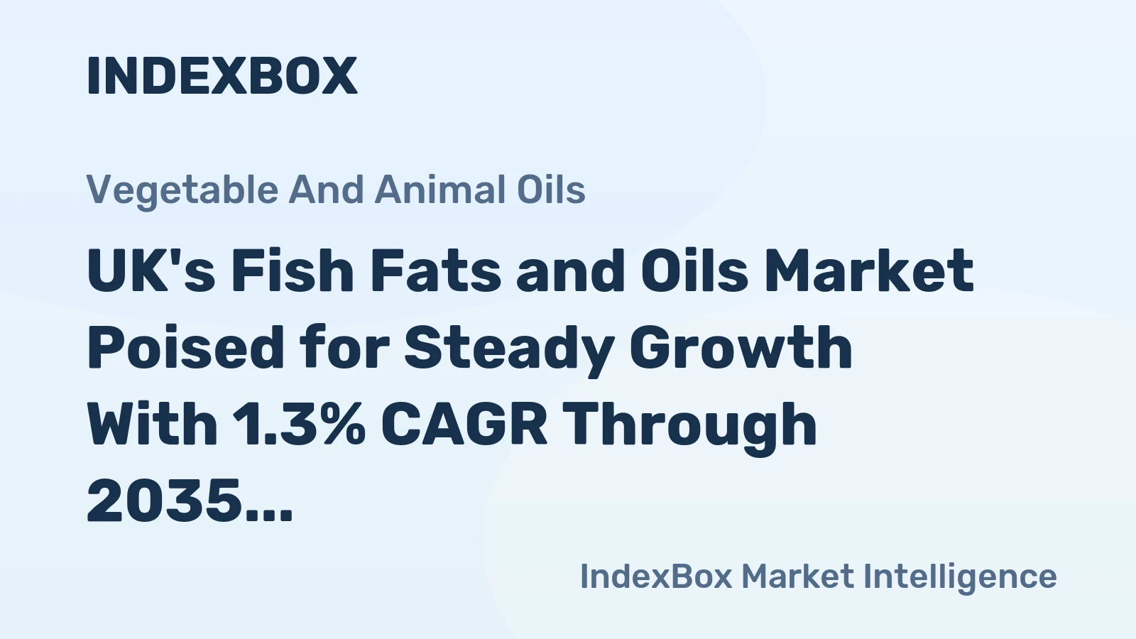 UK's Fish Fats and Oils Market Poised for Steady Growth With 1.3% CAGR Through 2035
