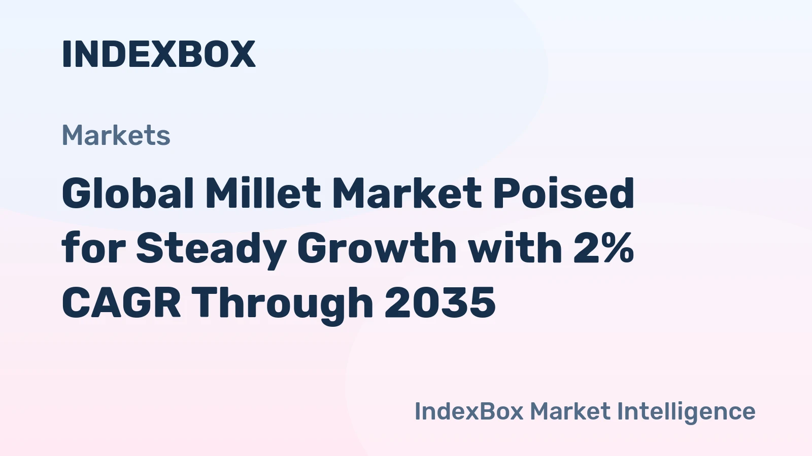 Global Millet Market Poised for Steady Growth with 2% CAGR Through 2035