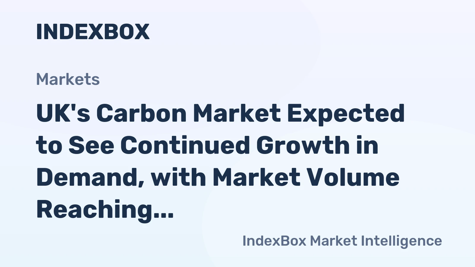 UK's Carbon Market Expected to See Continued Growth in Demand, with Market Volume Reaching 447K tons and Market Value Reaching $933M by 2035