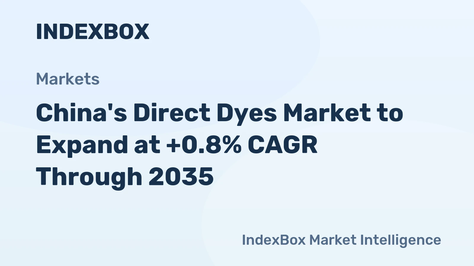 China's Direct Dyes Market to Expand at +0.8% CAGR Through 2035