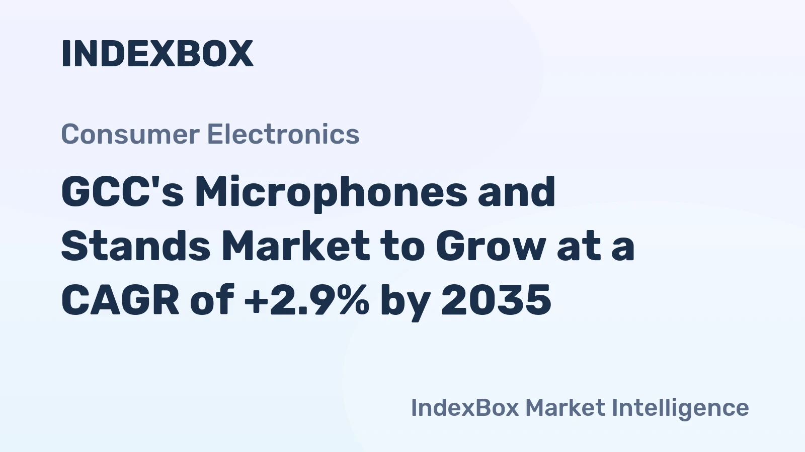 GCC's Microphones and Stands Market to Grow at a CAGR of +2.9% by 2035