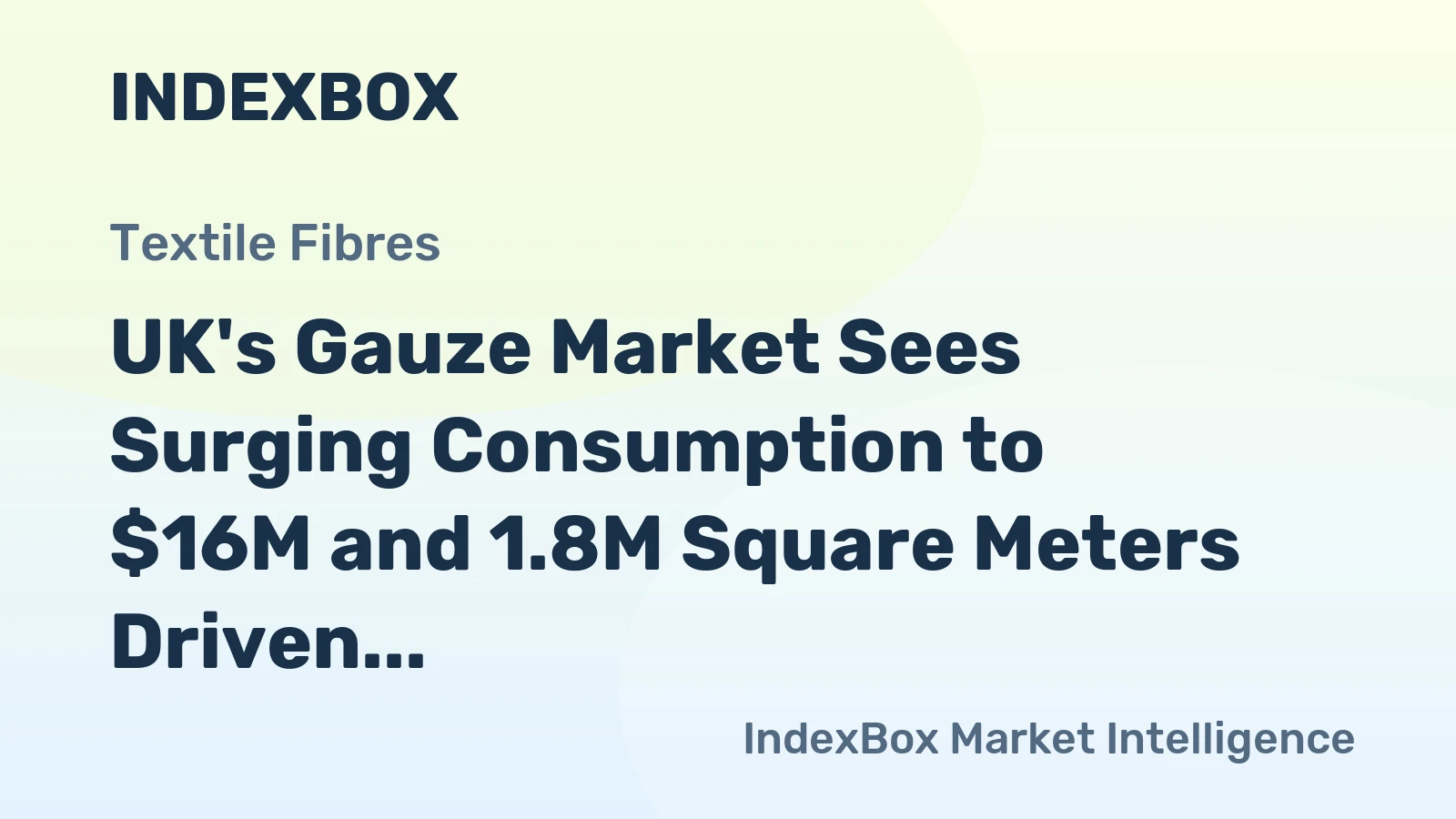 UK's Gauze Market Sees Surging Consumption to $16M and 1.8M Square Meters Driven by Imports