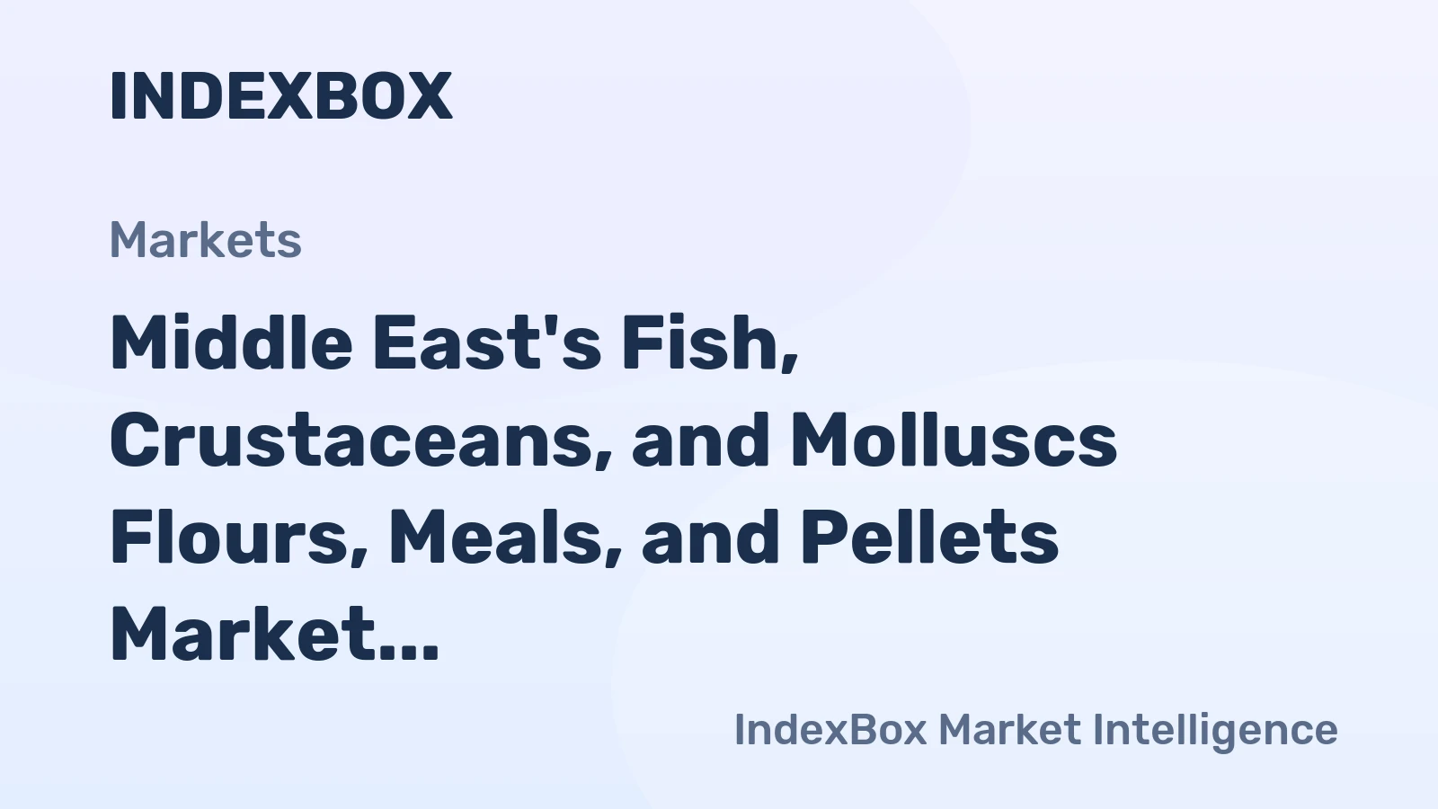 Middle East's Fish, Crustaceans, and Molluscs Flours, Meals, and Pellets Market to Reach 608K Tons and $1B by 2035