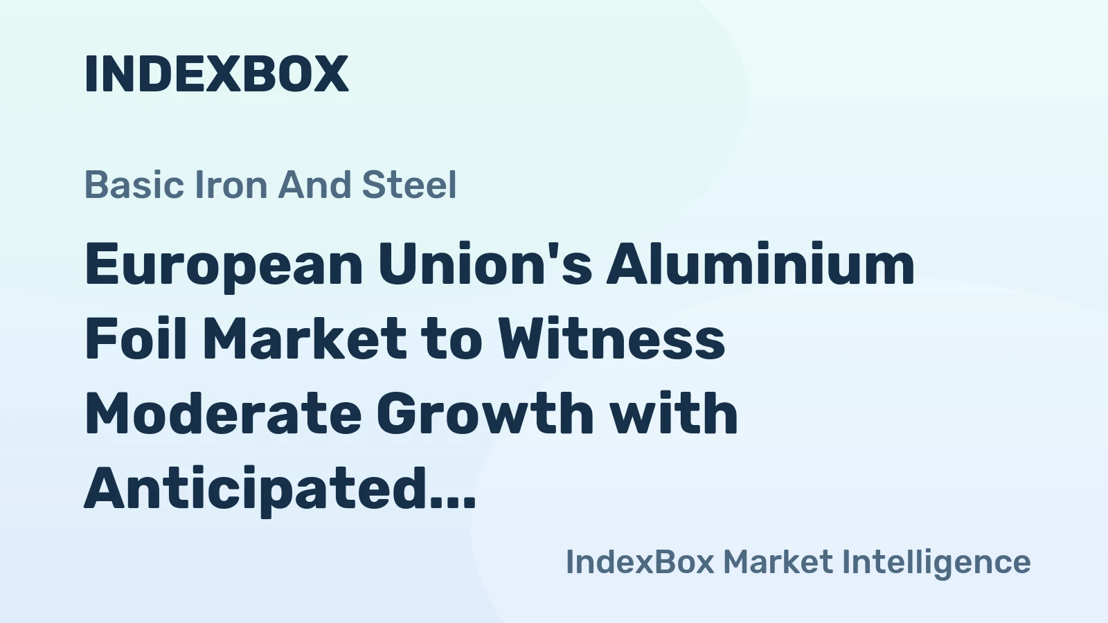 European Union's Aluminium Foil Market to Witness Moderate Growth with Anticipated CAGR of +0.8% from 2024 to 2035