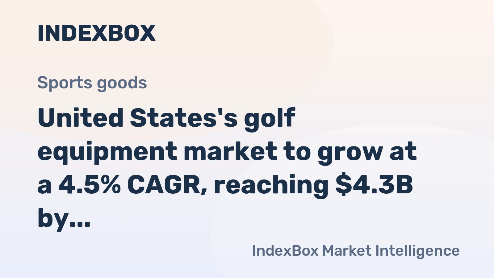 United States's golf equipment market to grow at a 4.5% CAGR, reaching $4.3B by 2035 on steady demand.