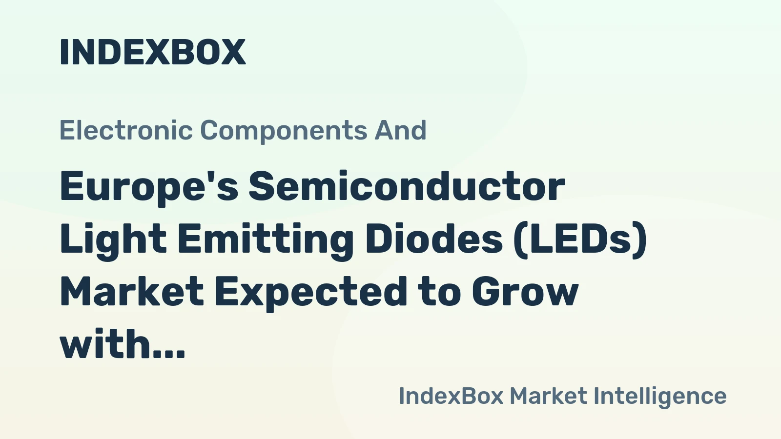 Europe's Semiconductor Light Emitting Diodes (LEDs) Market Expected to Grow with +1.1% CAGR from 2024 to 2035