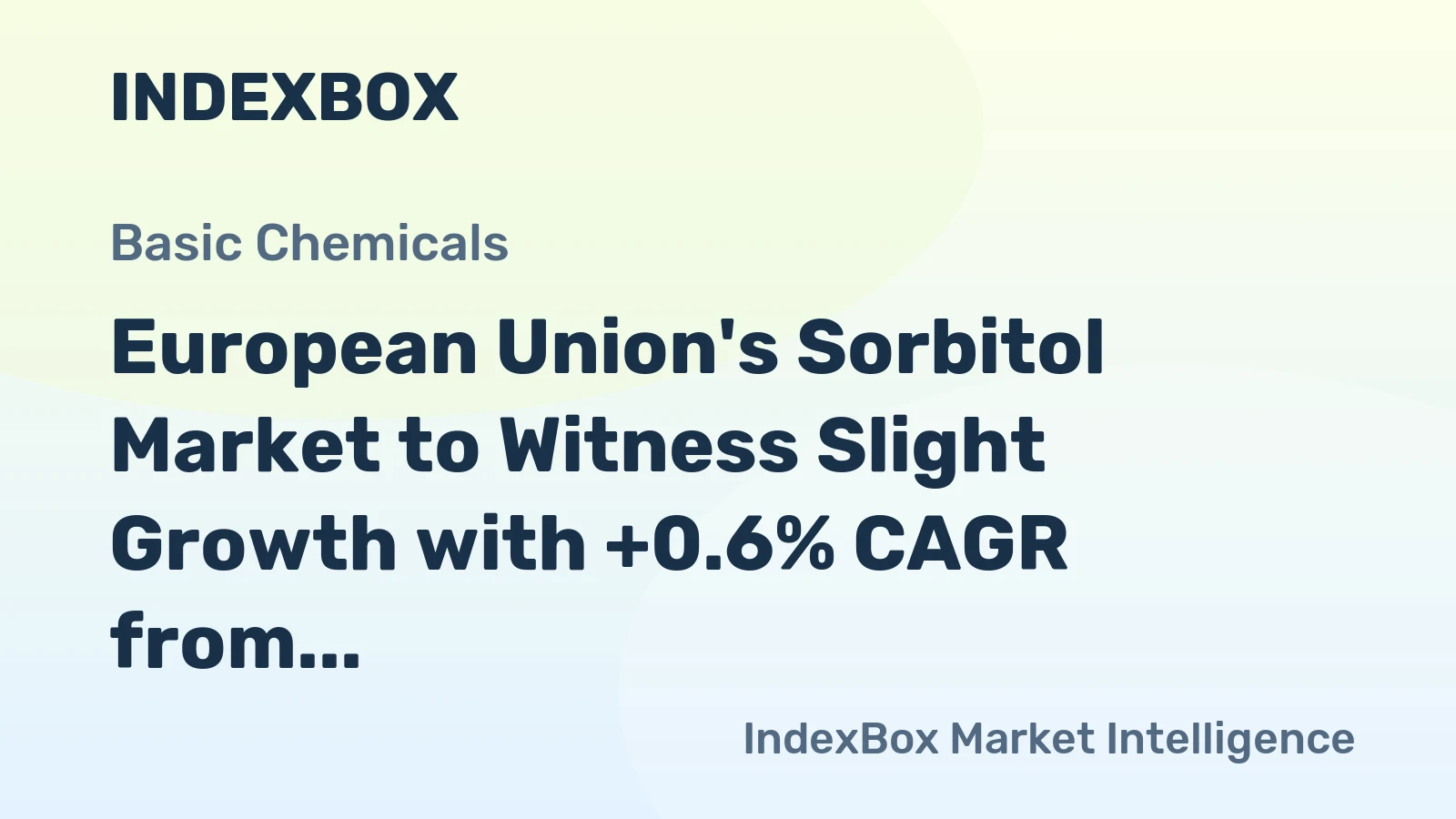 European Union's Sorbitol Market to Witness Slight Growth with +0.6% CAGR from 2024 to 2035