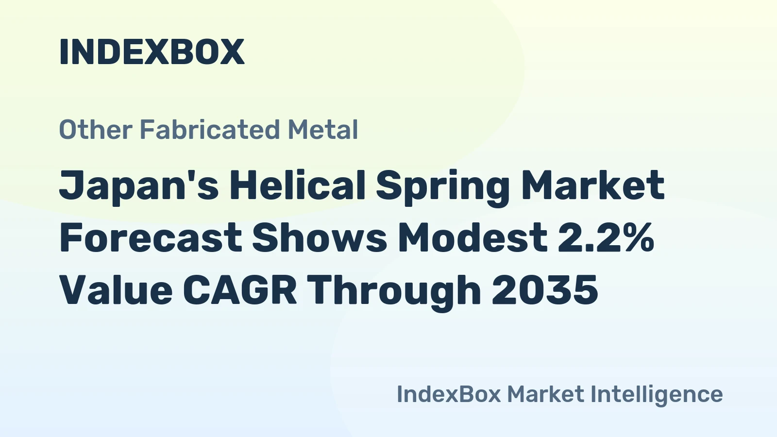 Japan's Helical Spring Market Forecast Shows Modest 2.2% Value CAGR Through 2035