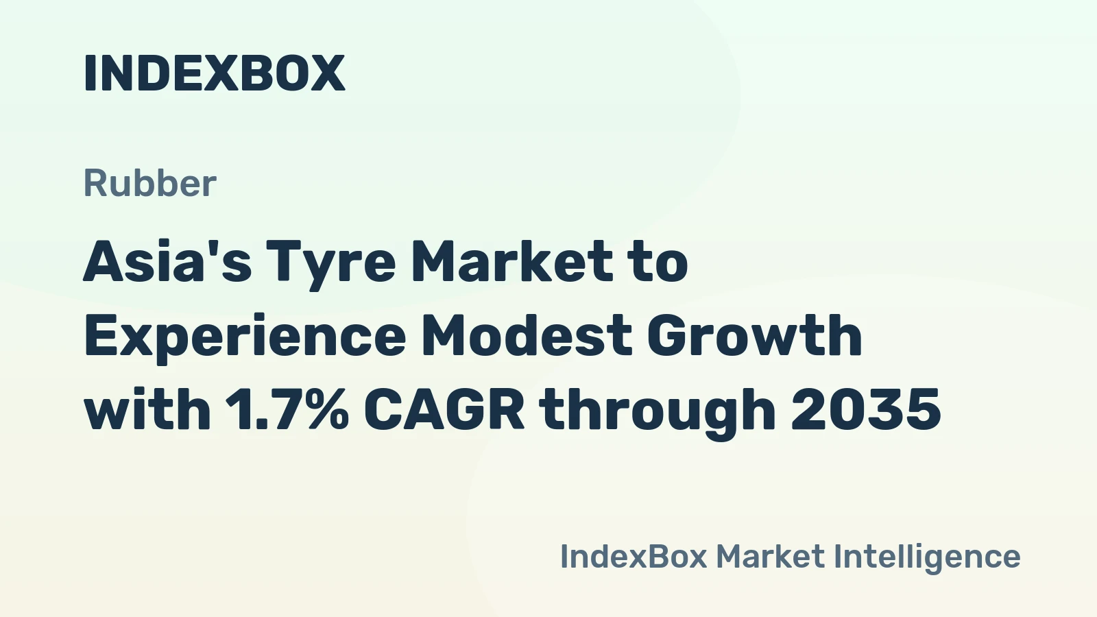 Asia's Tyre Market to Experience Modest Growth with 1.7% CAGR through 2035