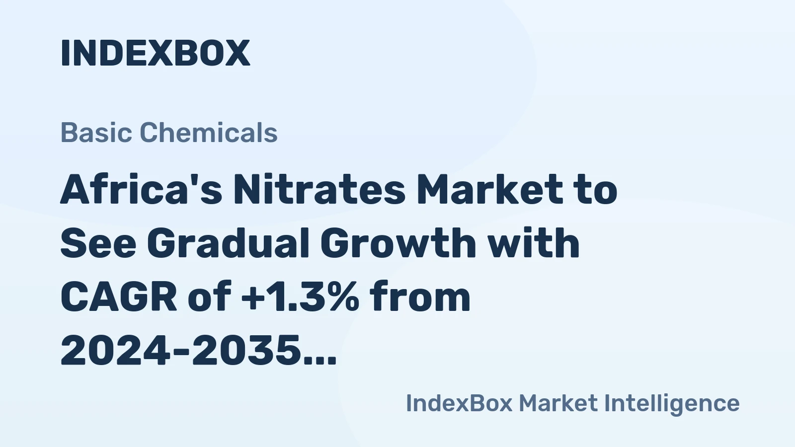 Africa's Nitrates Market to See Gradual Growth with CAGR of +1.3% from 2024-2035
