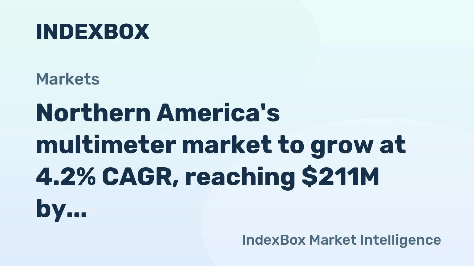 Northern America's multimeter market to grow at 4.2% CAGR, reaching $211M by 2035 on steady demand.