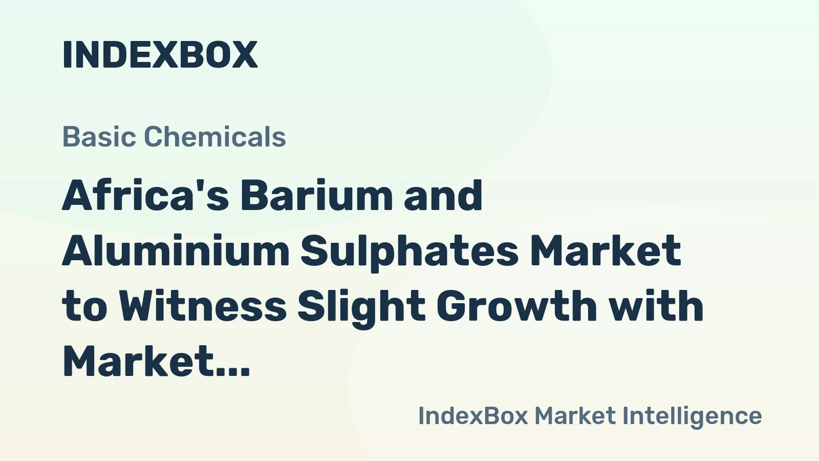 Africa's Barium and Aluminium Sulphates Market to Witness Slight Growth with Market Volume Reaching 252K Tons and Market Value Reaching $108M by 2035