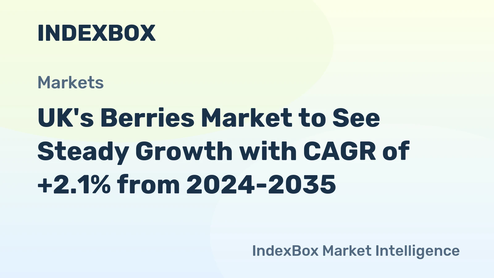 UK's Berries Market to See Steady Growth with CAGR of +2.1% from 2024-2035