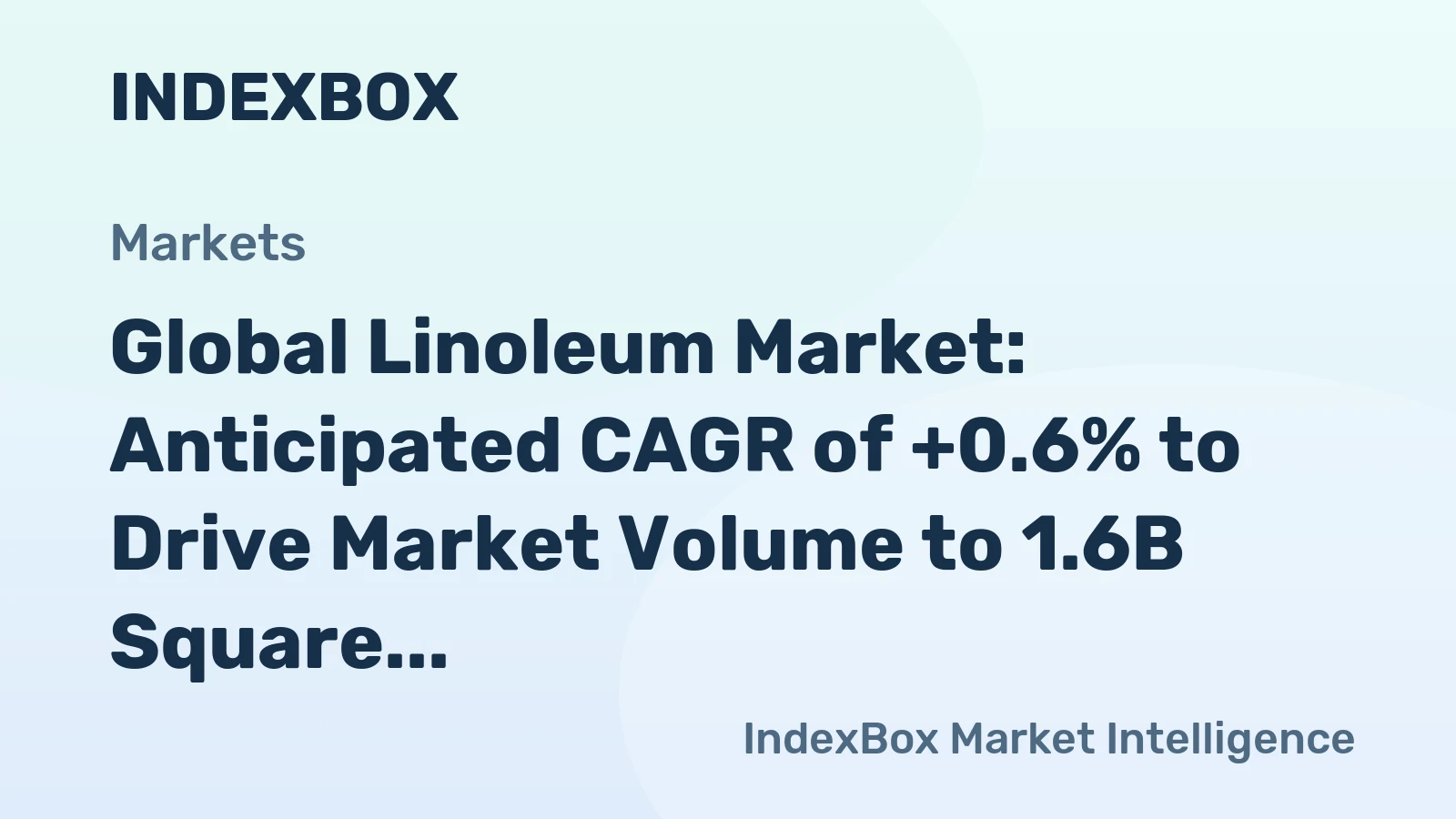 Global Linoleum Market: Anticipated CAGR of +0.6% to Drive Market Volume to 1.6B Square Meters by 2035