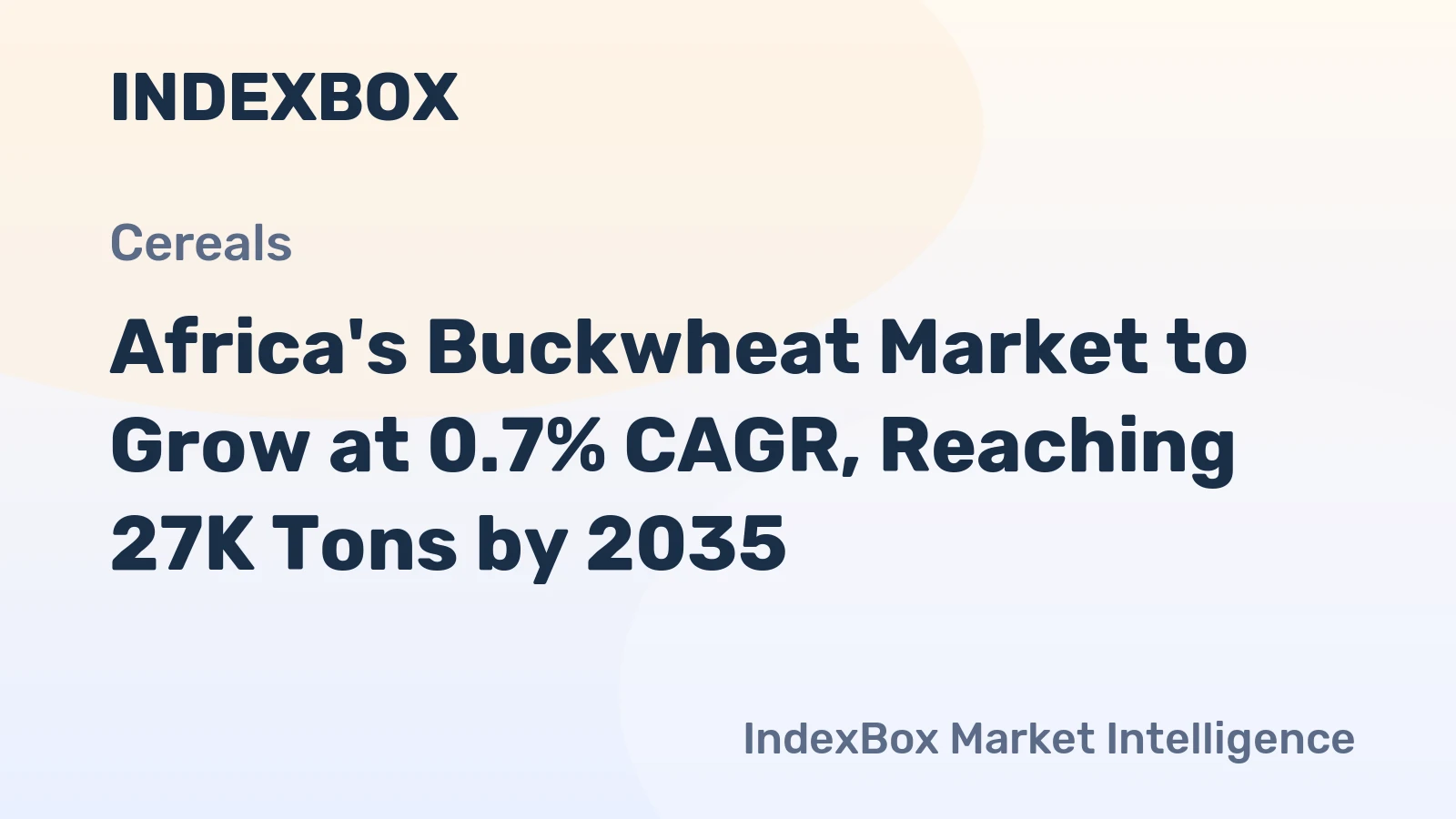 Africa's Buckwheat Market to Grow at 0.7% CAGR, Reaching 27K Tons by 2035