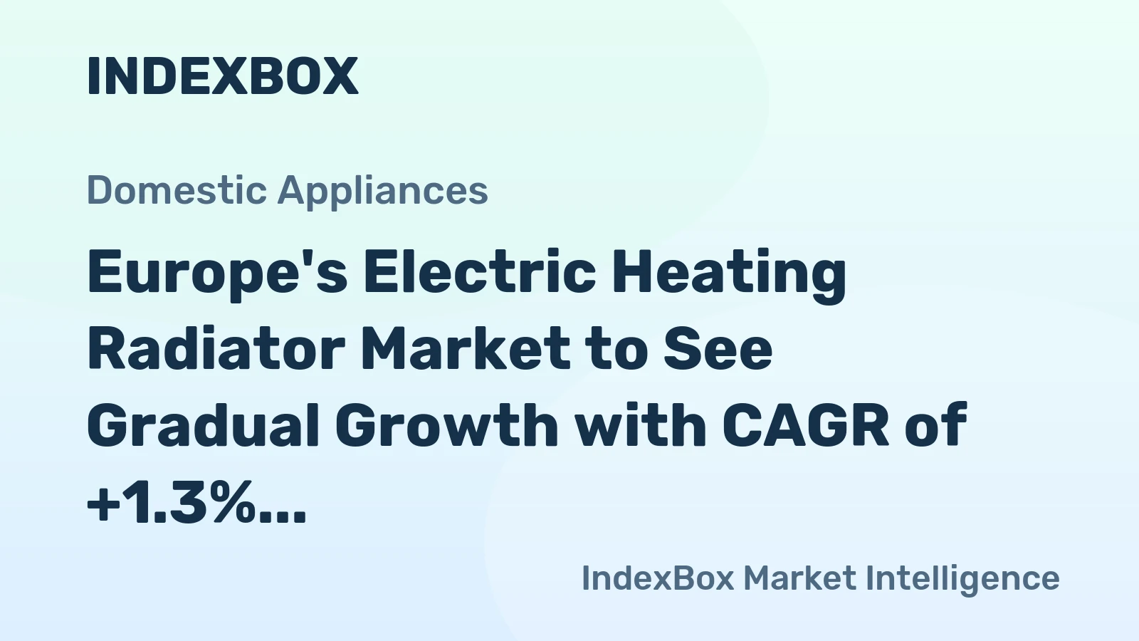 Europe's Electric Heating Radiator Market to See Gradual Growth with CAGR of +1.3% over 2024-2035