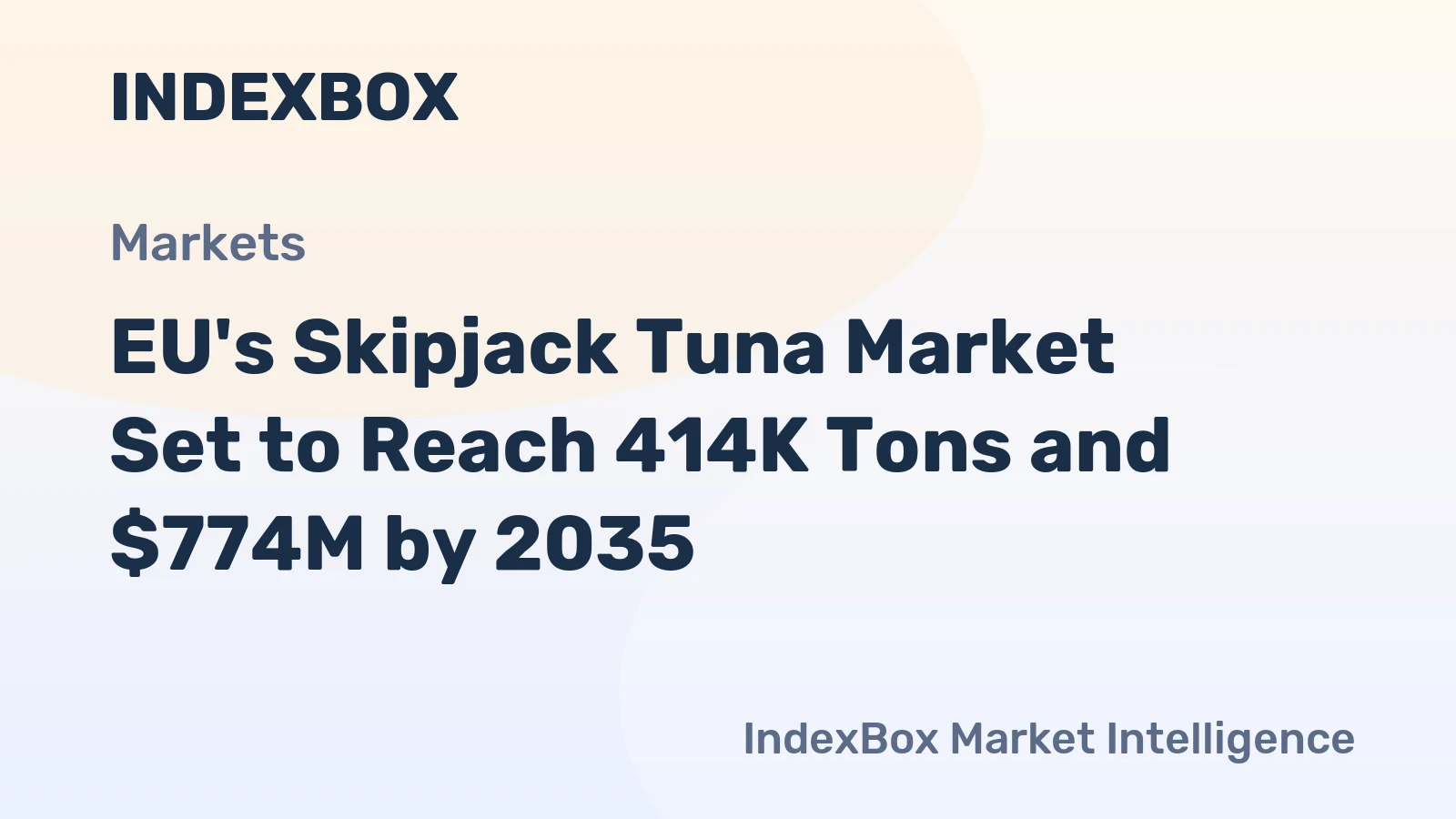 EU's Skipjack Tuna Market Set to Reach 414K Tons and $774M by 2035