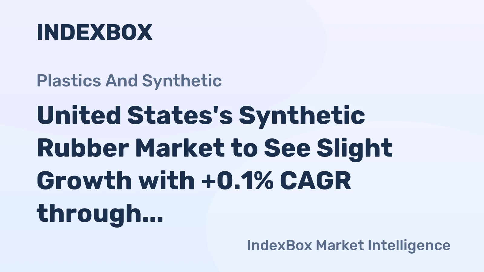 United States's Synthetic Rubber Market to See Slight Growth with +0.1% CAGR through 2035