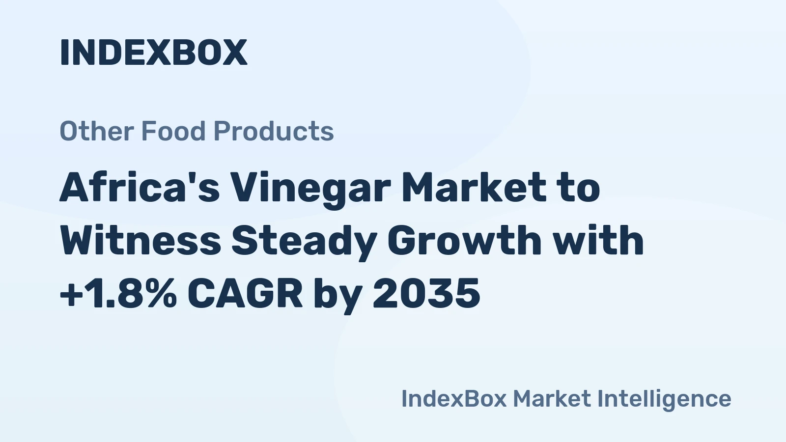 Africa's Vinegar Market to Witness Steady Growth with +1.8% CAGR by 2035