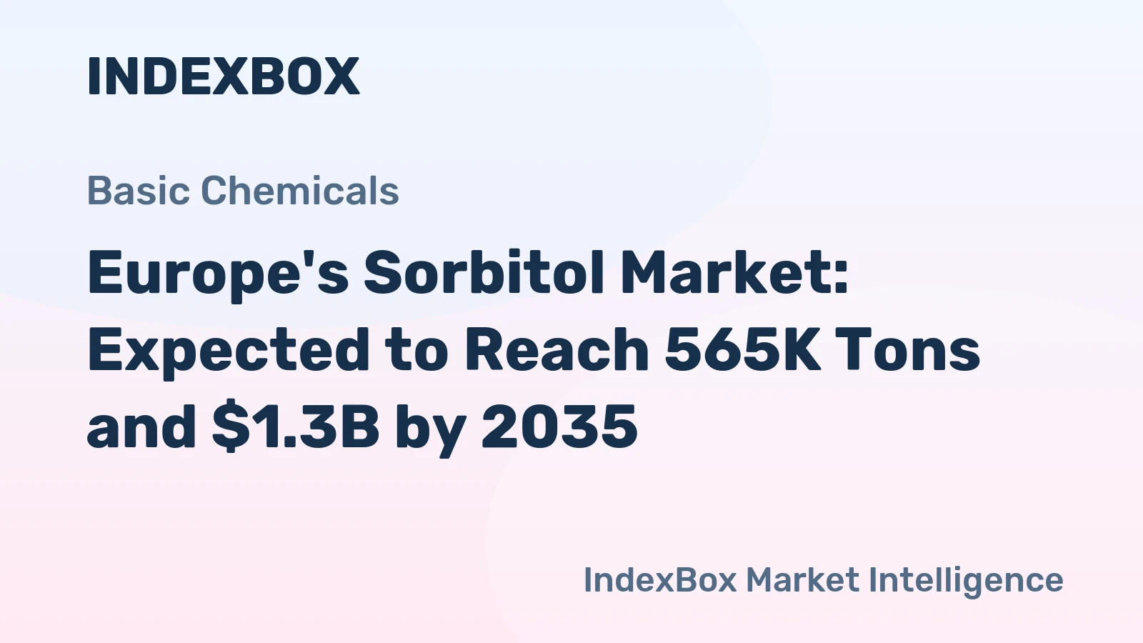 Europe's Sorbitol Market: Expected to Reach 565K Tons and $1.3B by 2035