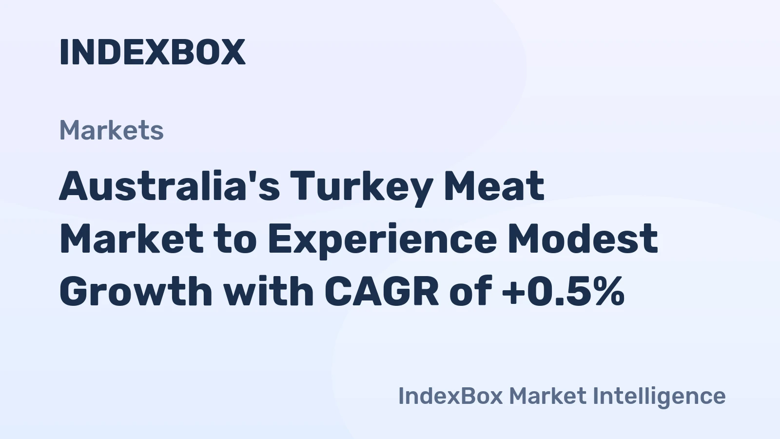 Australia's Turkey Meat Market to Experience Modest Growth with CAGR of +0.5%
