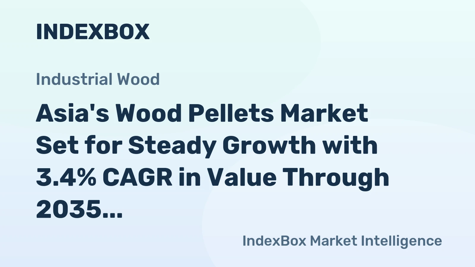 Asia's Wood Pellets Market Set for Steady Growth with 3.4% CAGR in Value Through 2035