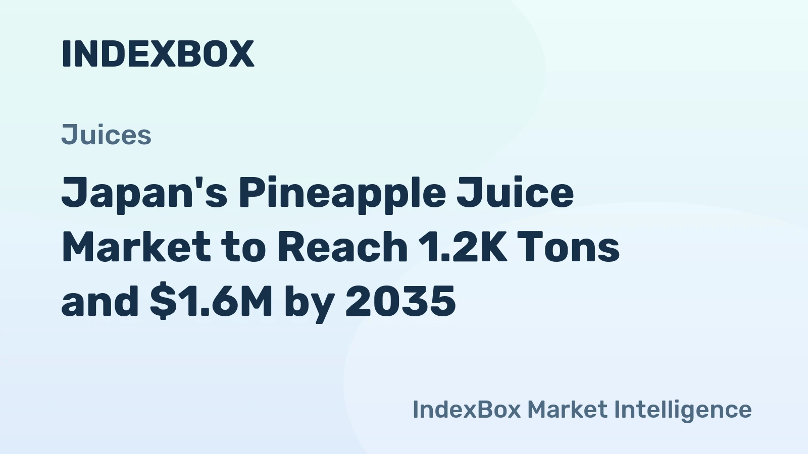 Japan's Pineapple Juice Market to Reach 1.2K Tons and $1.6M by 2035