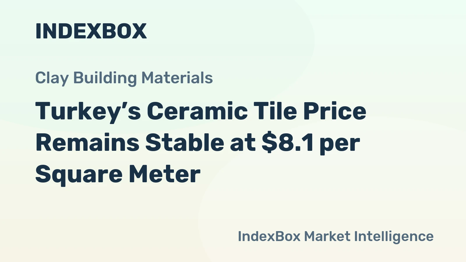 Turkey’s Ceramic Tile Price Remains Stable at $8.1 per Square Meter