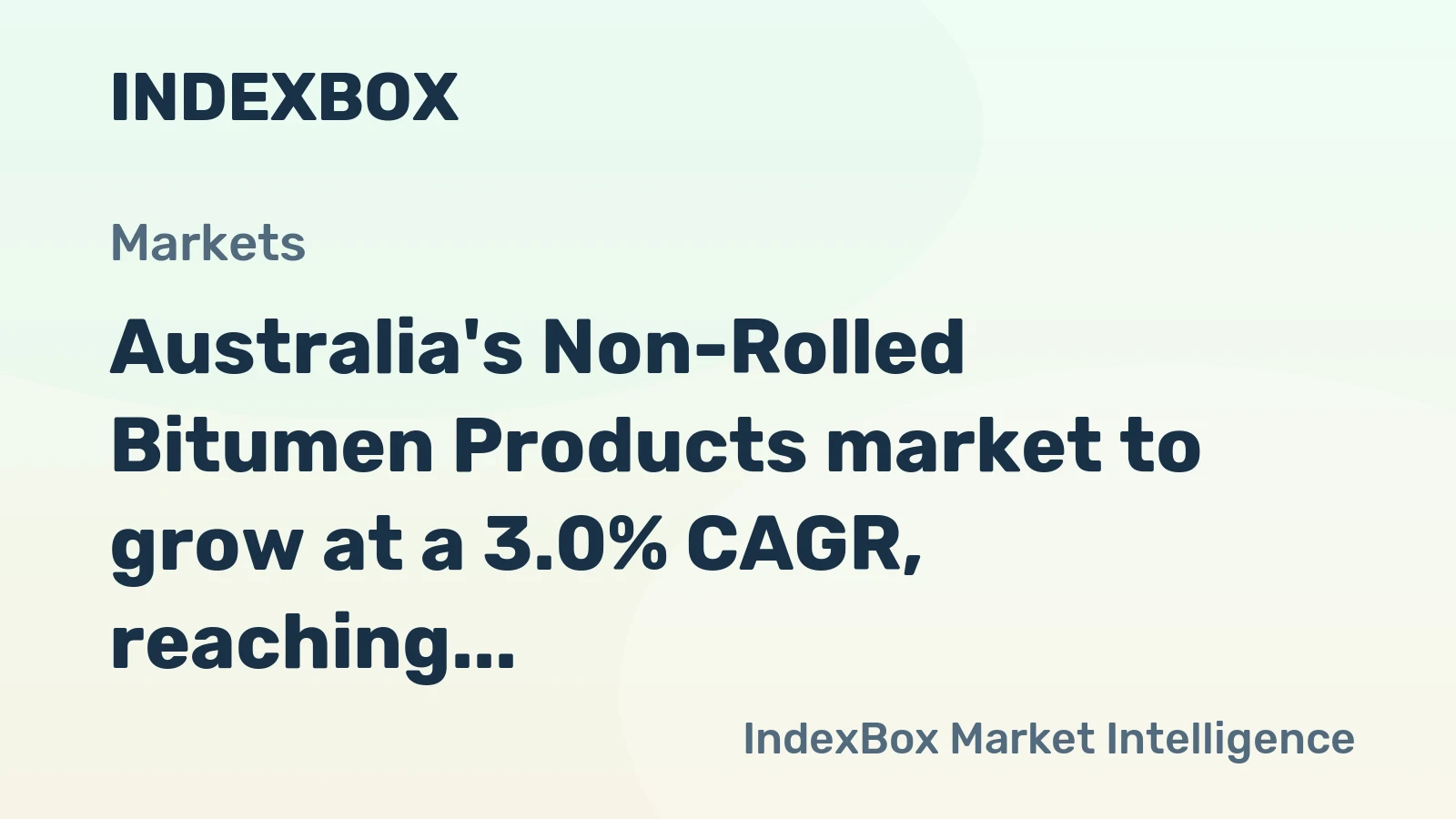 Australia's Non-Rolled Bitumen Products market to grow at a 3.0% CAGR, reaching $568K by 2035, driven by rising demand.