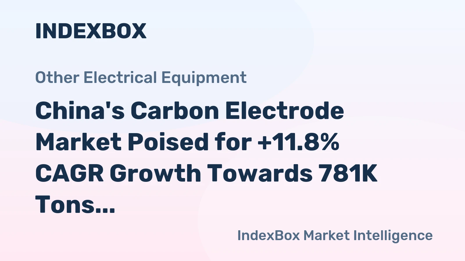 China's Carbon Electrode Market Poised for +11.8% CAGR Growth Towards 781K Tons and $978M by 2035