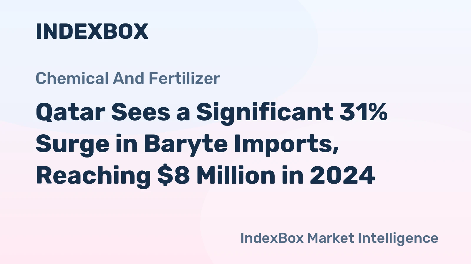Qatar Sees a Significant 31% Surge in Baryte Imports, Reaching $8 Million in 2024