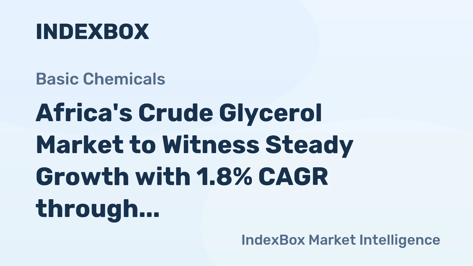 Africa's Crude Glycerol Market to Witness Steady Growth with 1.8% CAGR through 2035