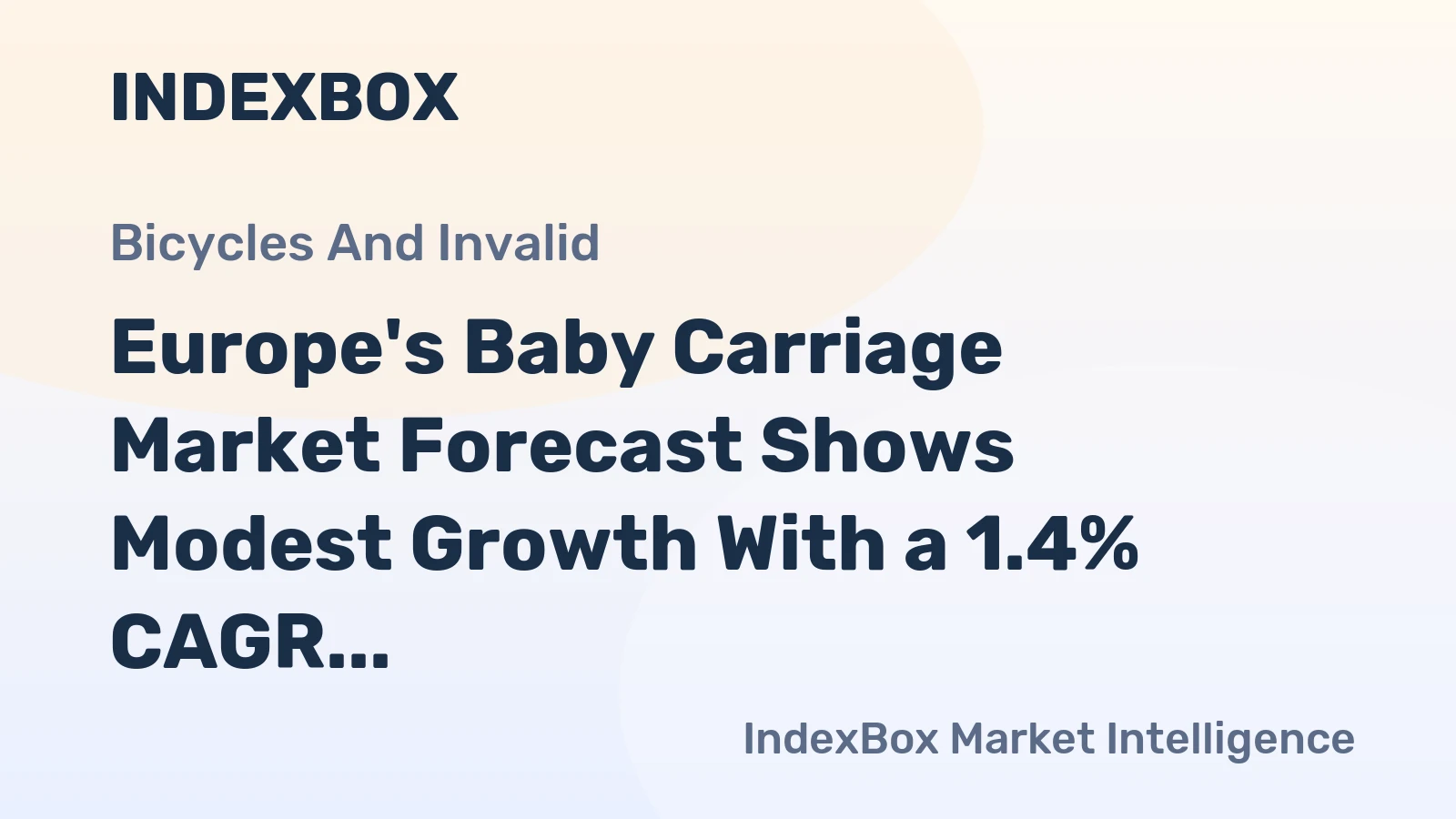 Europe's Baby Carriage Market Forecast Shows Modest Growth With a 1.4% CAGR Through 2035
