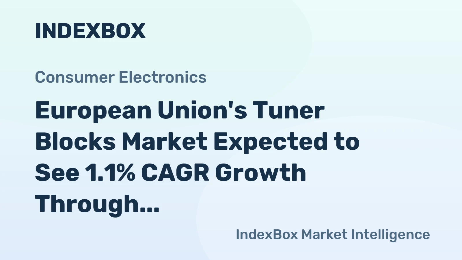 European Union's Tuner Blocks Market Expected to See 1.1% CAGR Growth Through 2035
