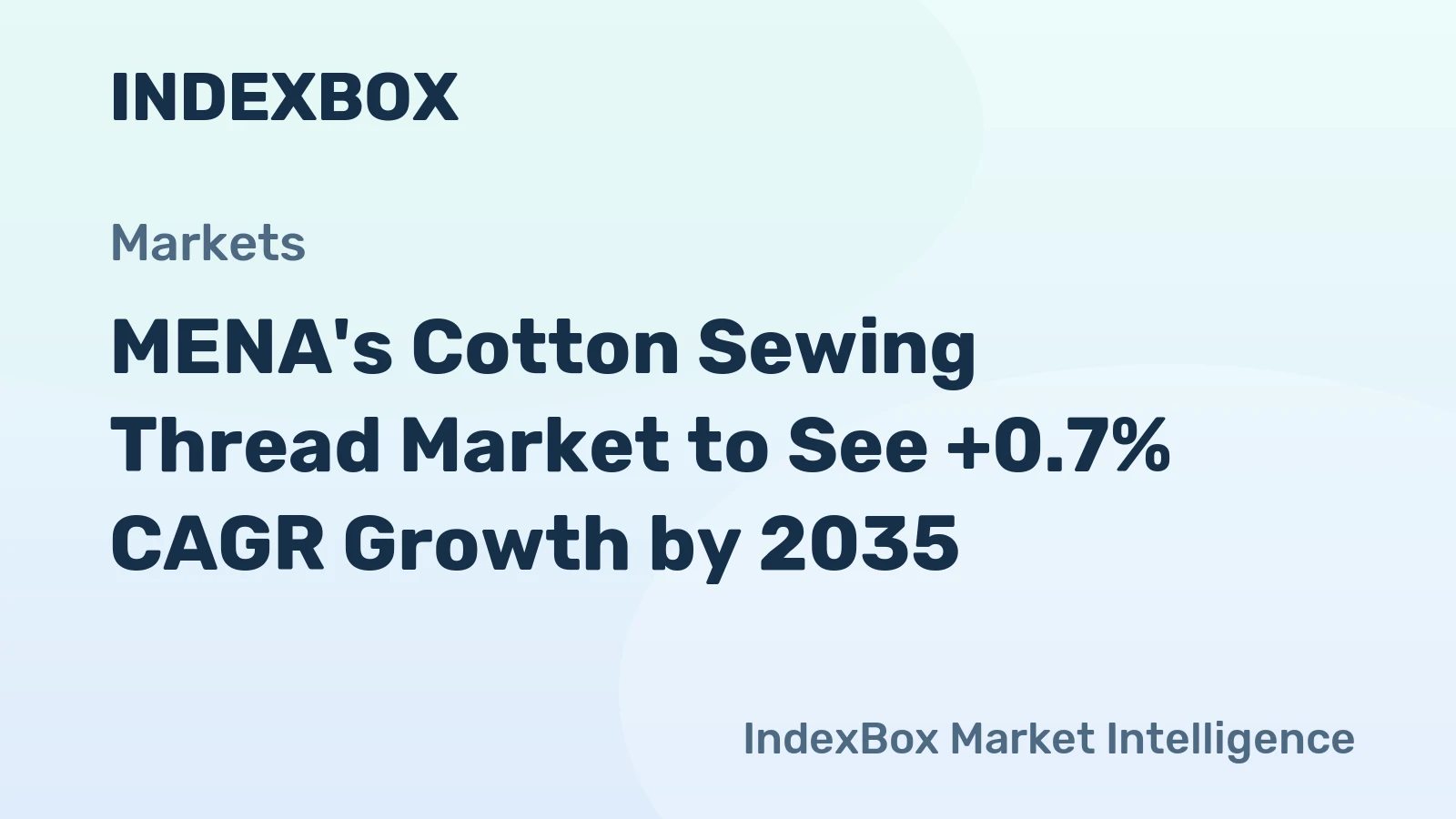 MENA's Cotton Sewing Thread Market to See +0.7% CAGR Growth by 2035