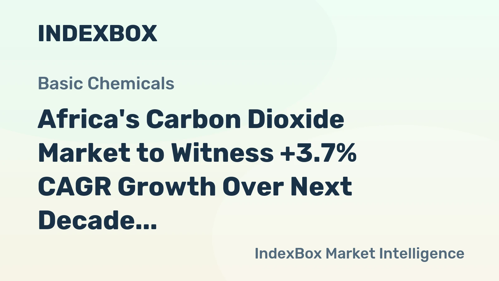 Africa's Carbon Dioxide Market to Witness +3.7% CAGR Growth Over Next Decade