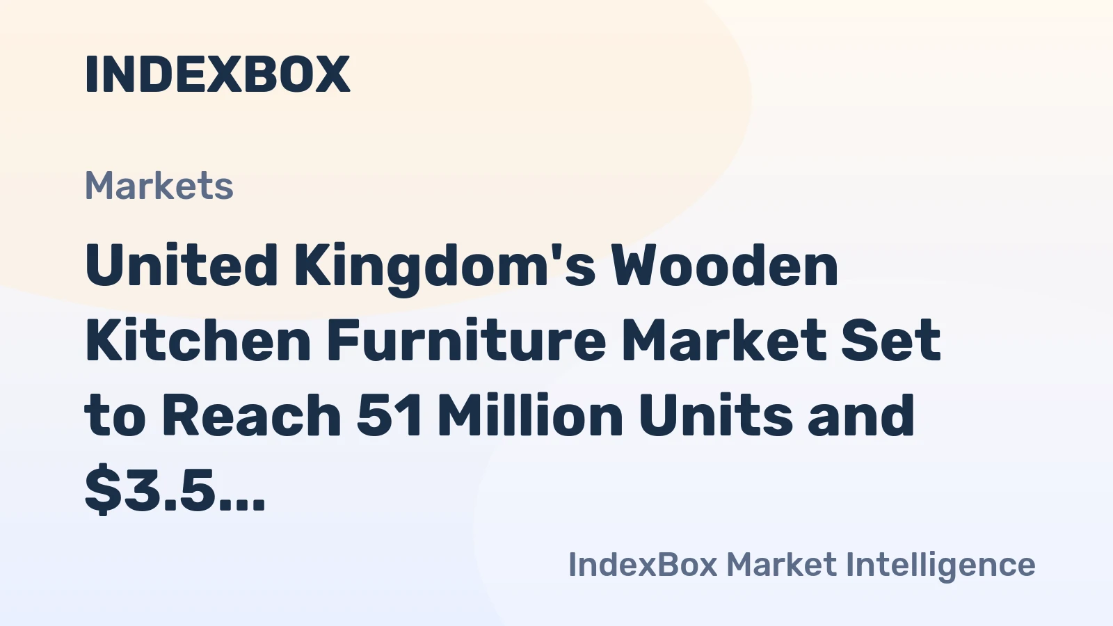 United Kingdom's Wooden Kitchen Furniture Market Set to Reach 51 Million Units and $3.5 Billion by 2035