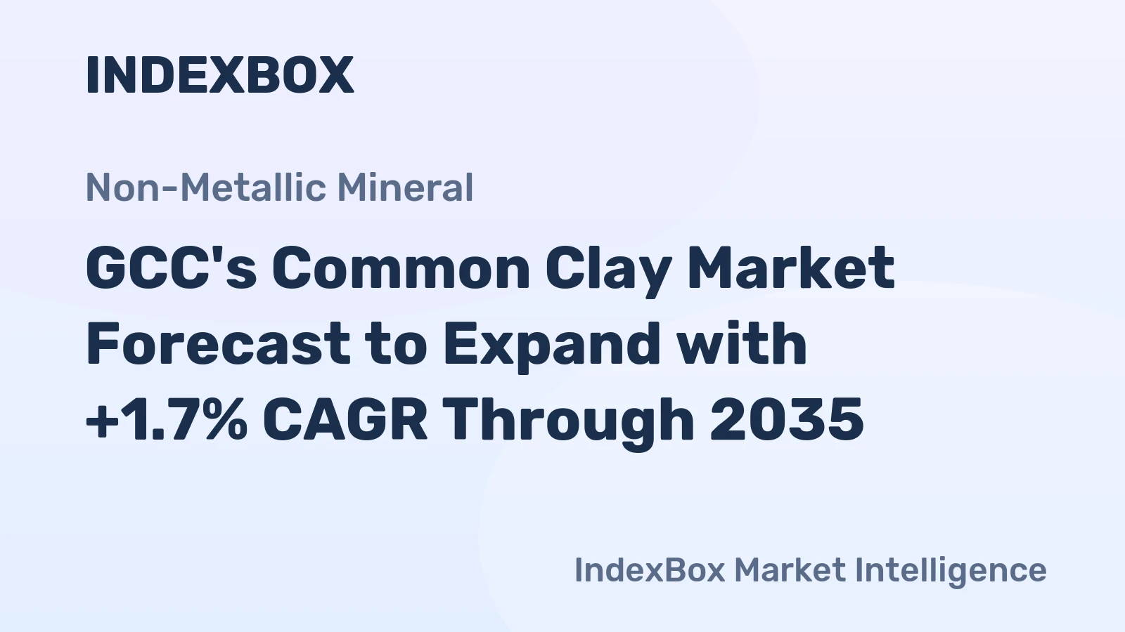 GCC's Common Clay Market Forecast to Expand with +1.7% CAGR Through 2035