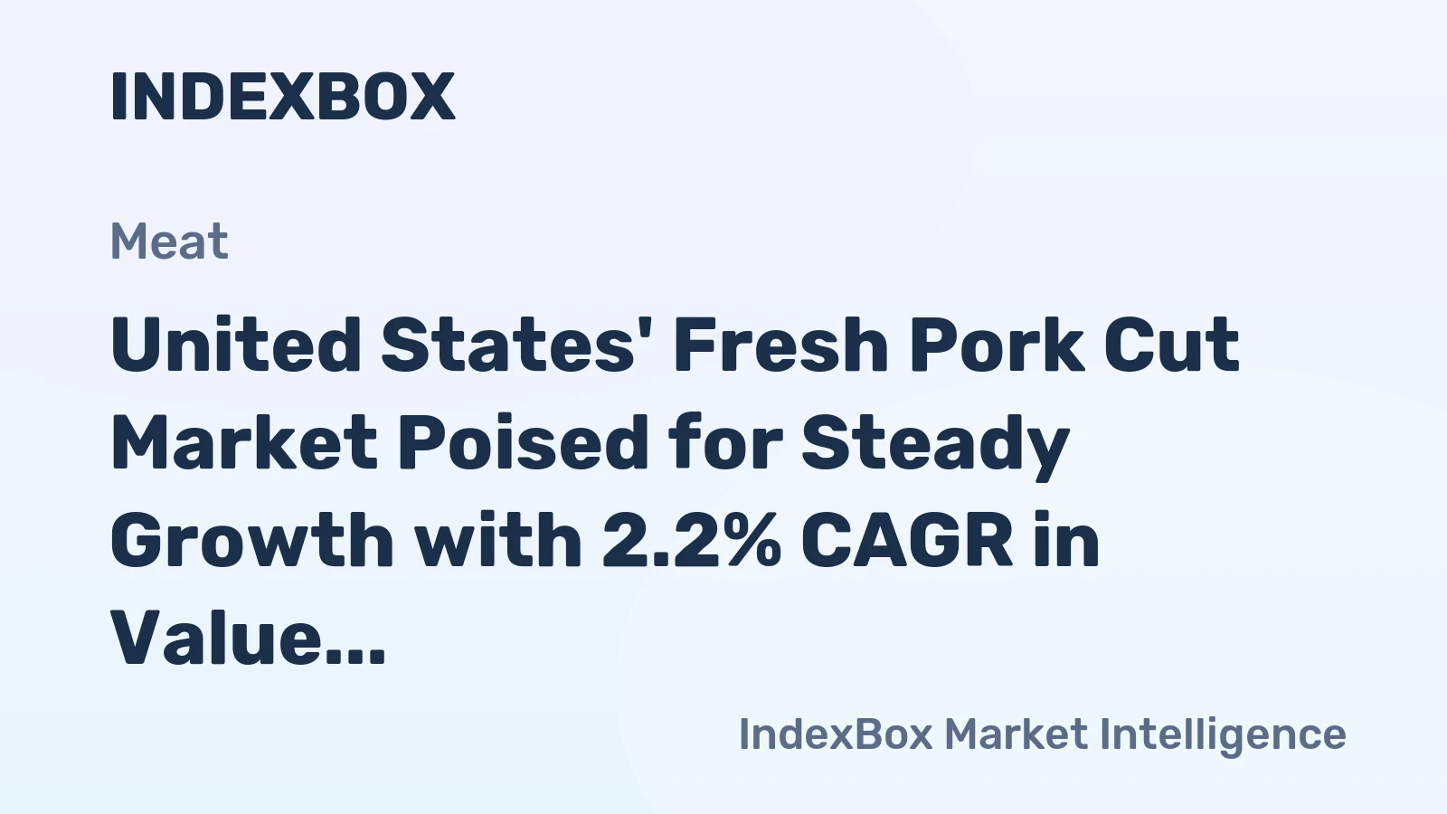 United States' Fresh Pork Cut Market Poised for Steady Growth with 2.2% CAGR in Value Through 2035
