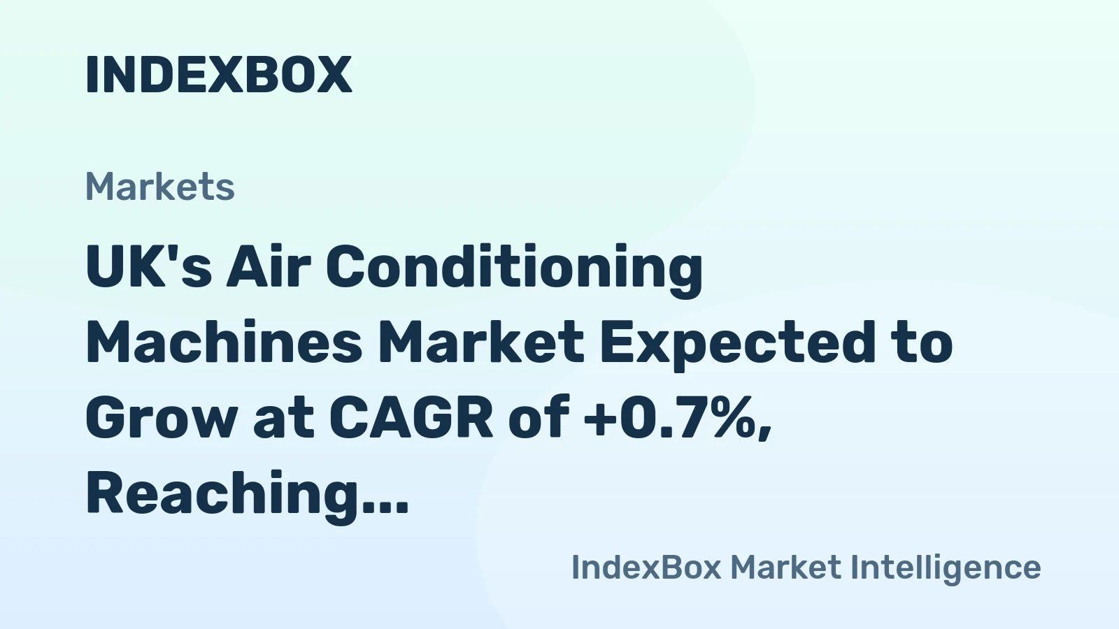 UK's Air Conditioning Machines Market Expected to Grow at CAGR of +0.7%, Reaching $1.3B by 2035