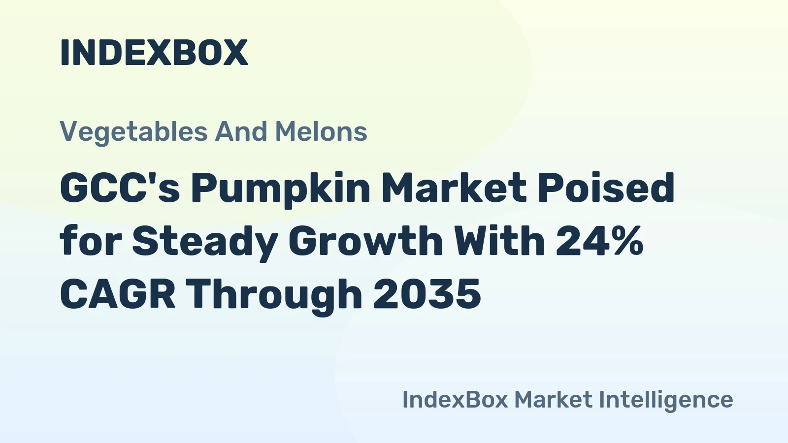 GCC's Pumpkin Market Poised for Steady Growth With 24% CAGR Through 2035