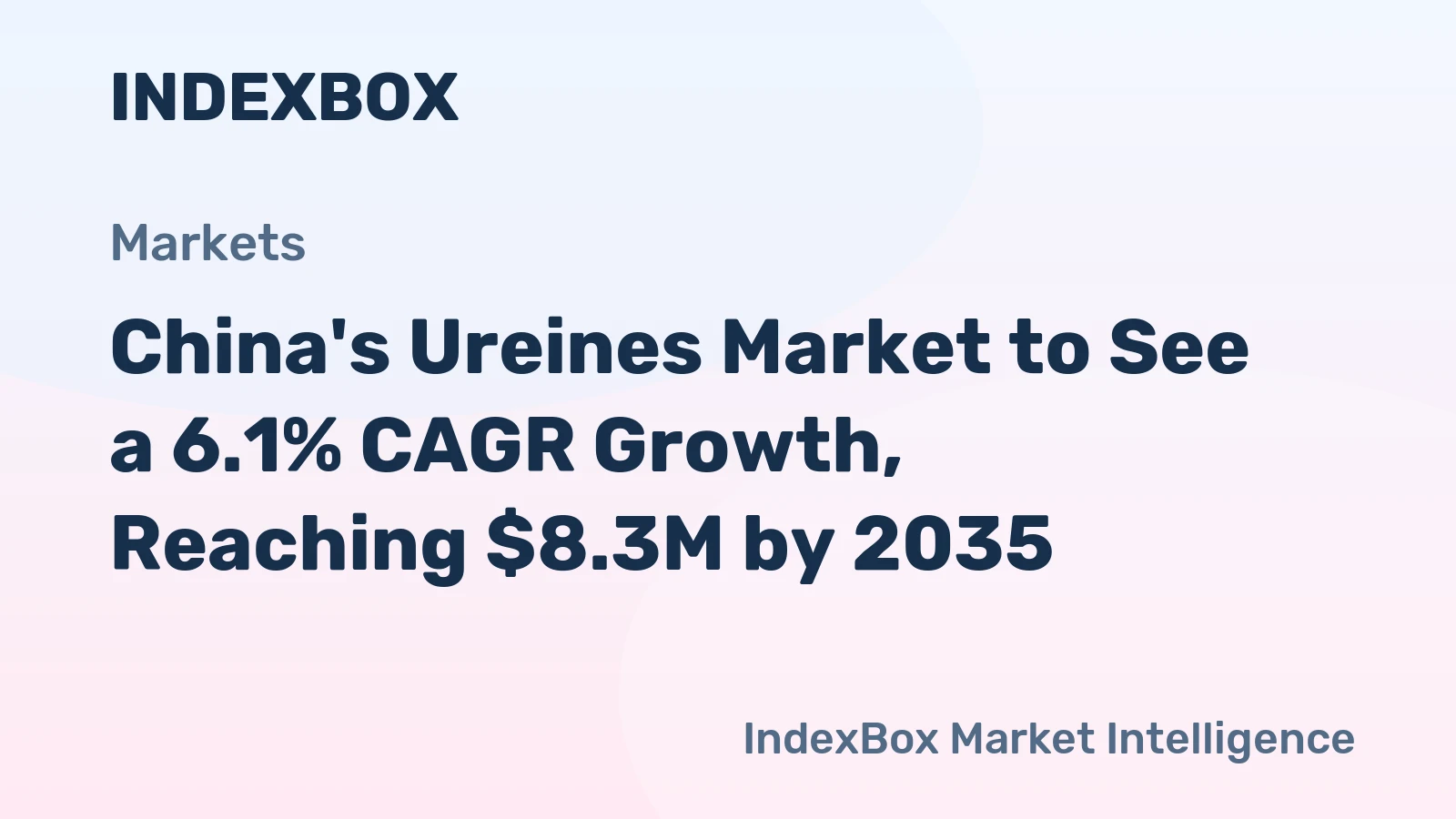 China's Ureines Market to See a 6.1% CAGR Growth, Reaching $8.3M by 2035