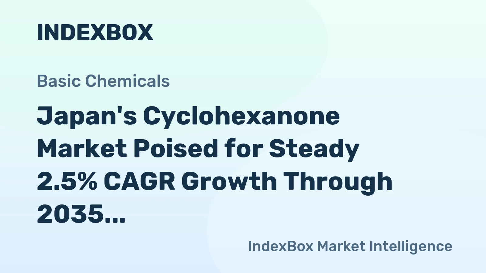 Japan's Cyclohexanone Market Poised for Steady 2.5% CAGR Growth Through 2035