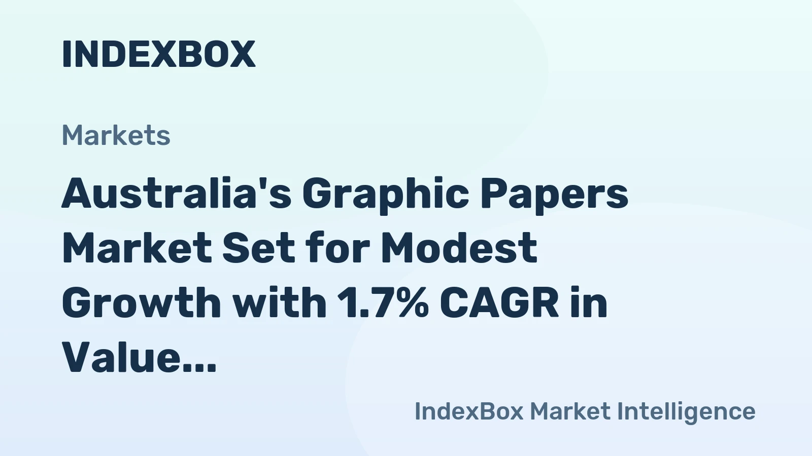 Australia's Graphic Papers Market Set for Modest Growth with 1.7% CAGR in Value Through 2035