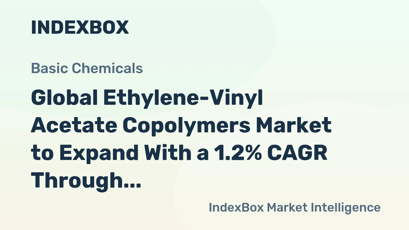 Global Ethylene-Vinyl Acetate Copolymers Market to Expand With a 1.2% CAGR Through 2035