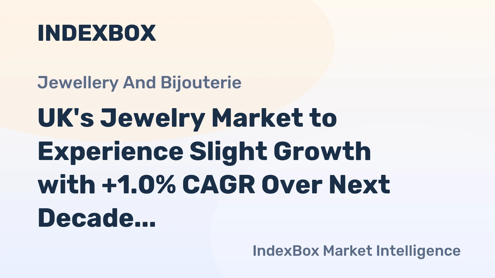 UK's Jewelry Market to Experience Slight Growth with +1.0% CAGR Over Next Decade